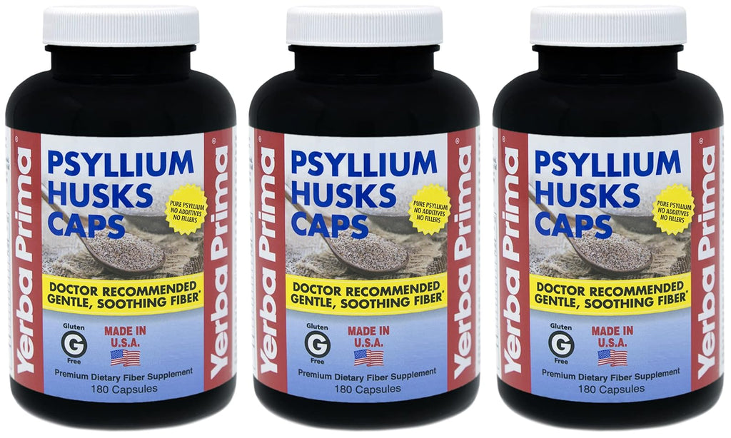 Yerba Prima psyllium husk capsules