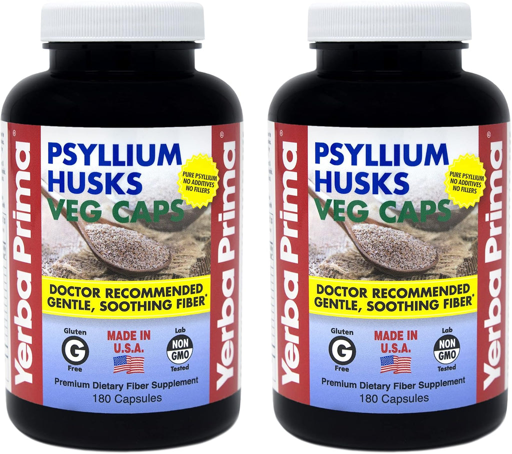 Yerba Prima psyllium husk capsules