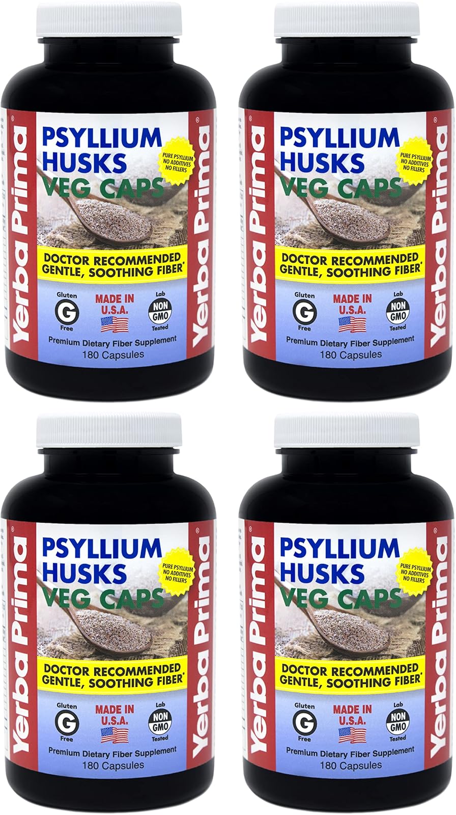 Yerba Prima psyllium husk capsules