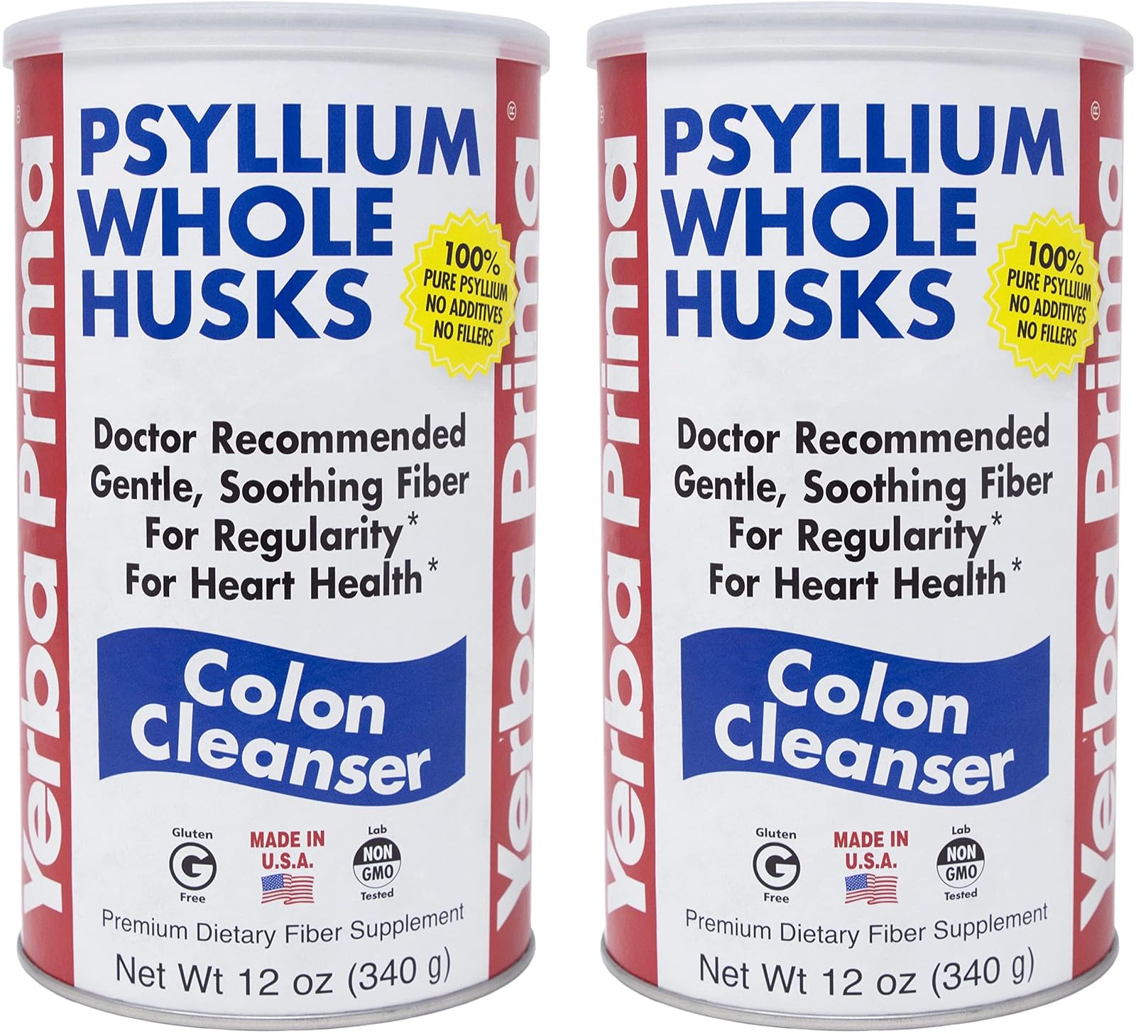 Yerba Prima psyllium husk fiber supplement
