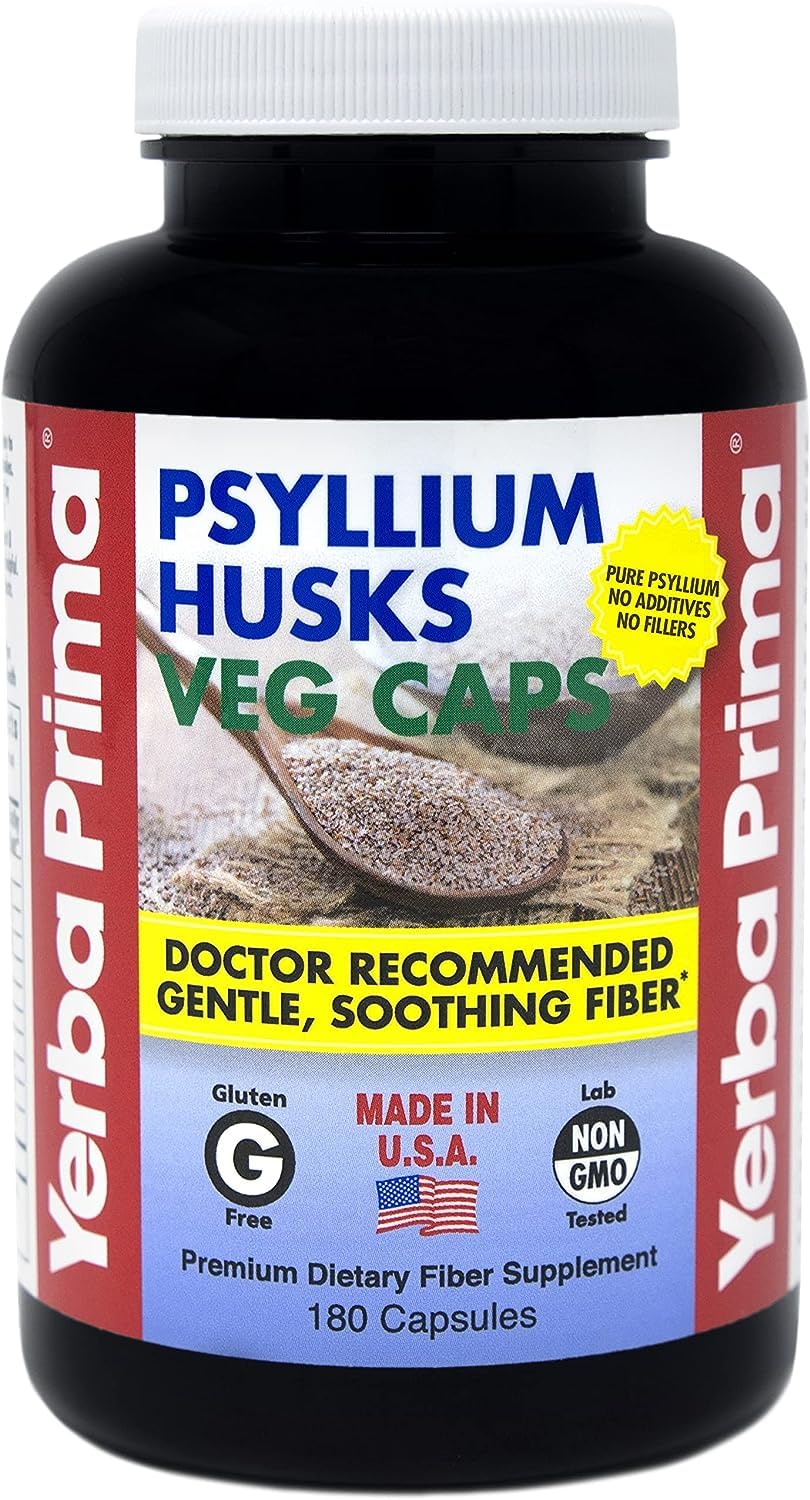 Yerba Prima psyllium husks capsules
