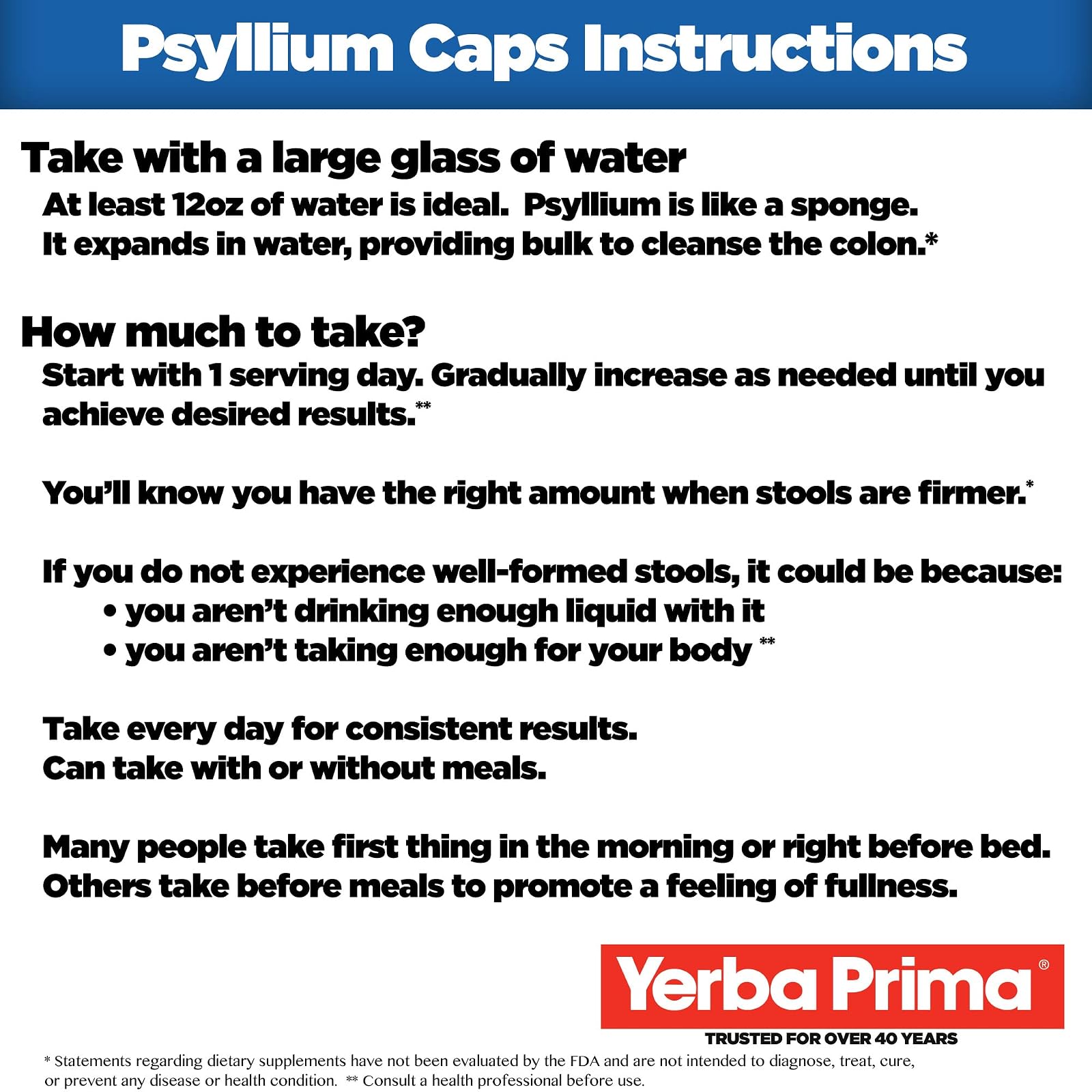 Yerba Prima psyllium husks for regularity