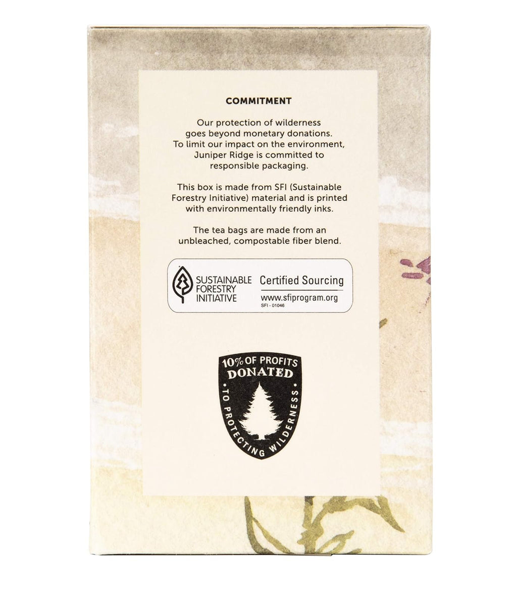 Yerba Santa tea with unbleached teabags