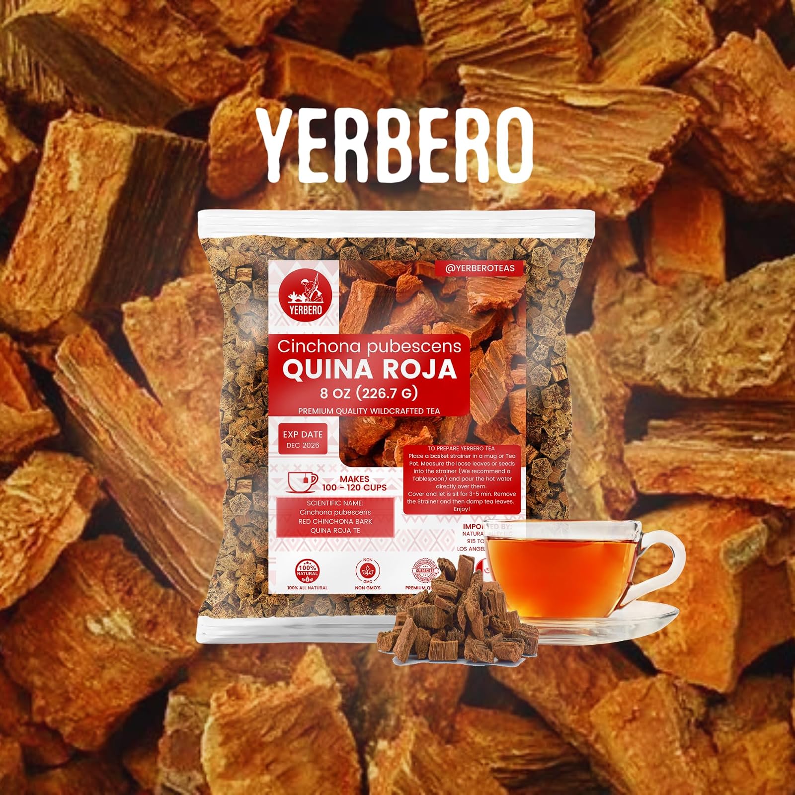 Yerbero tea for relaxation