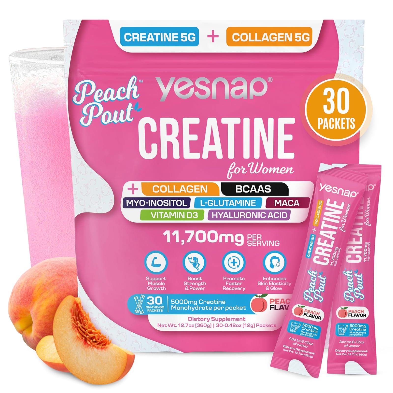 Yesnap creatine monohydrate for muscle growth