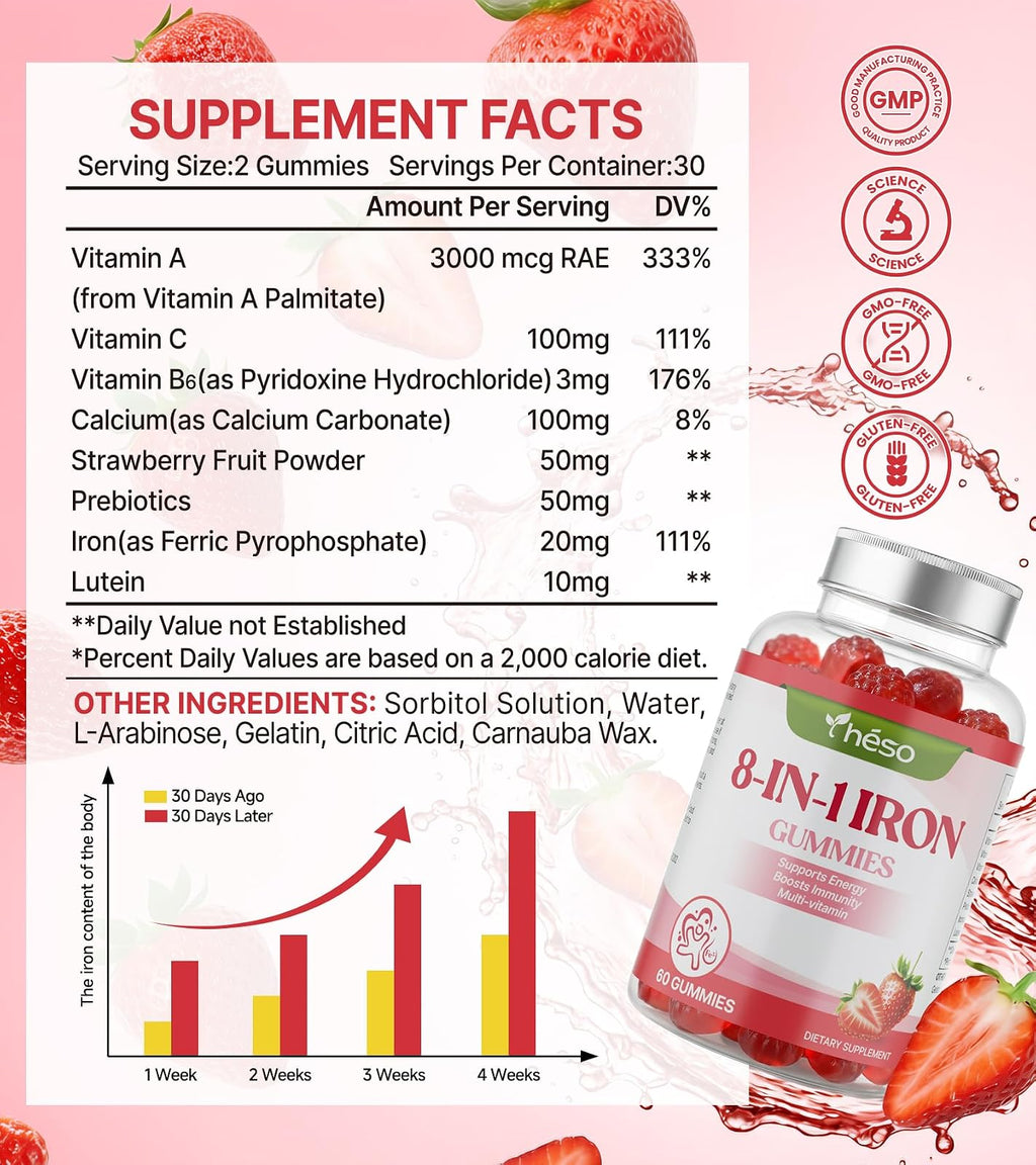 Yheso multivitamins for growing children