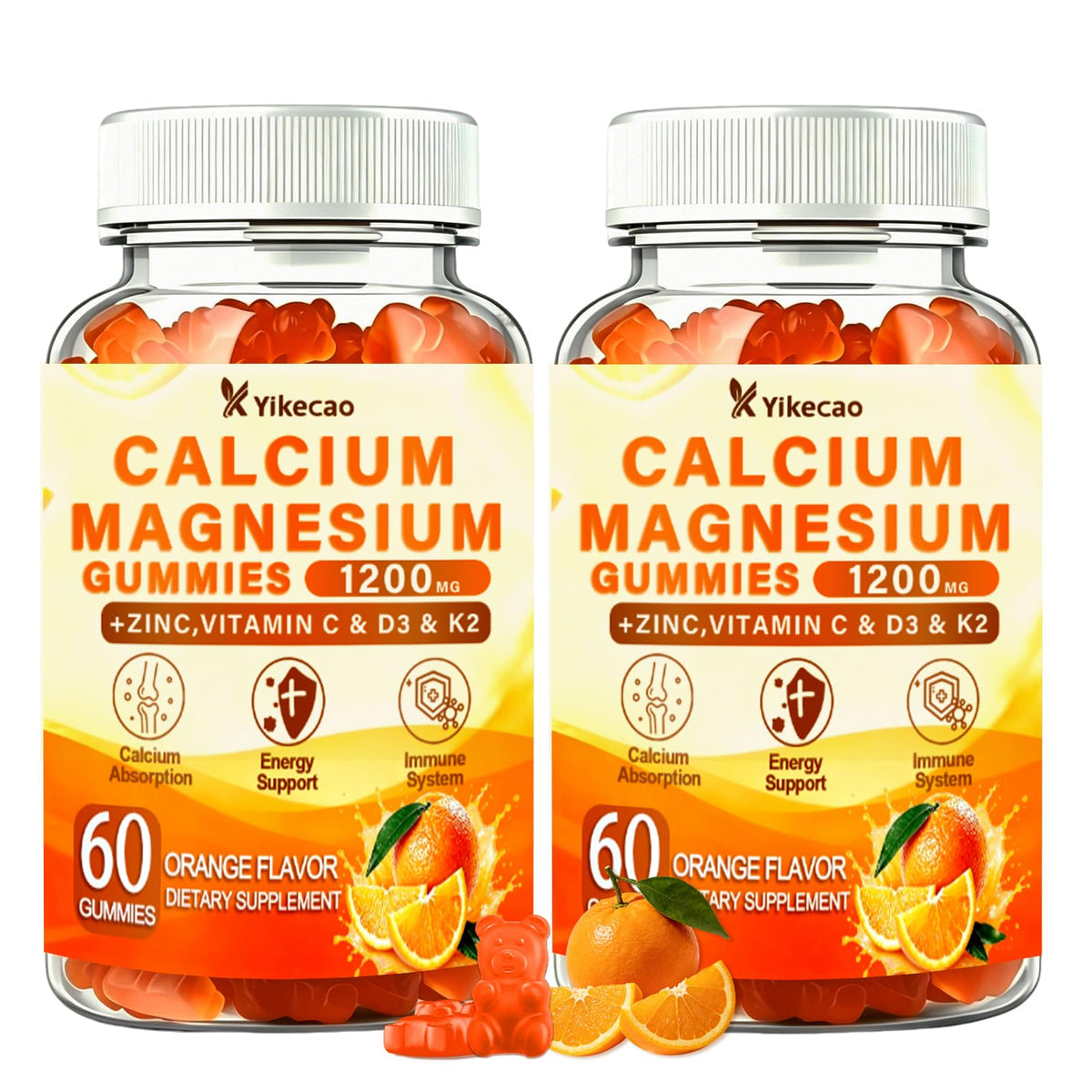 Yikecao calcium magnesium zinc gummies