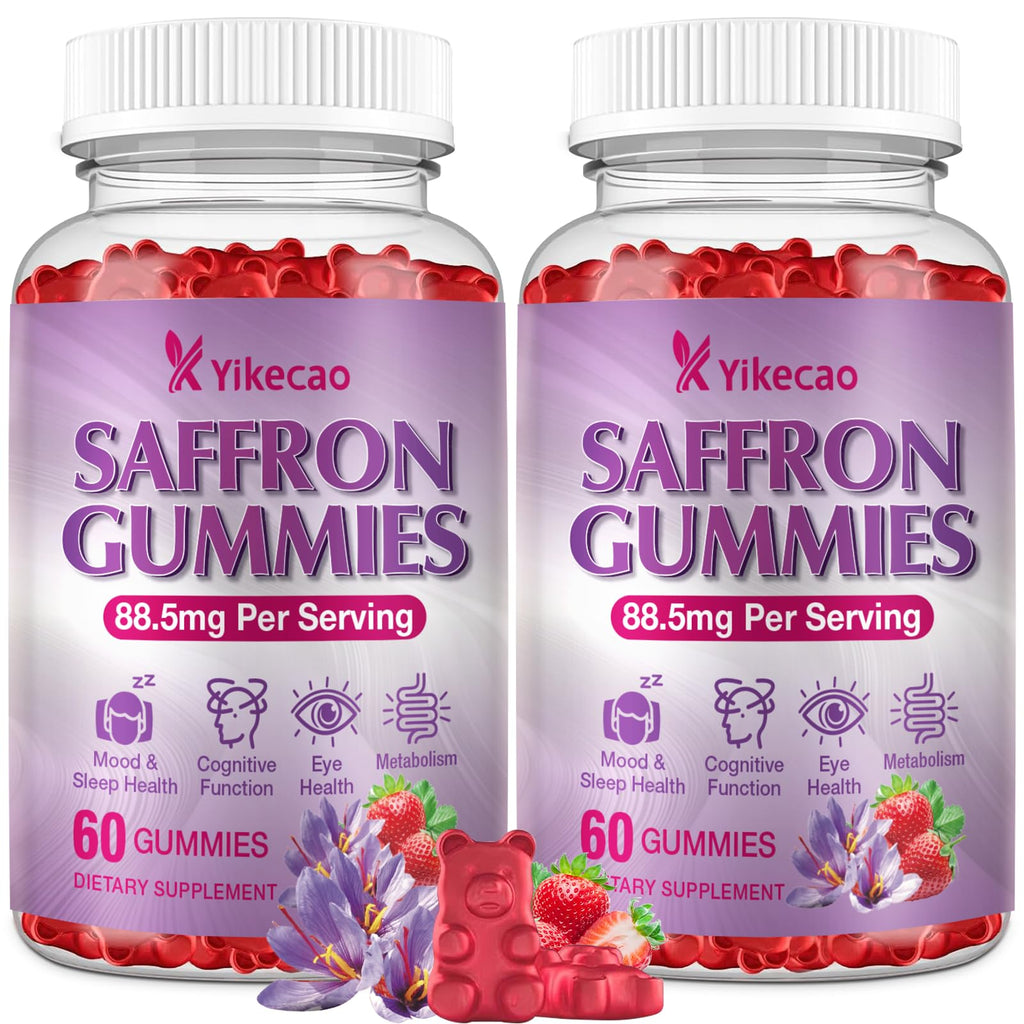 Yikecao saffron gummies for mood support