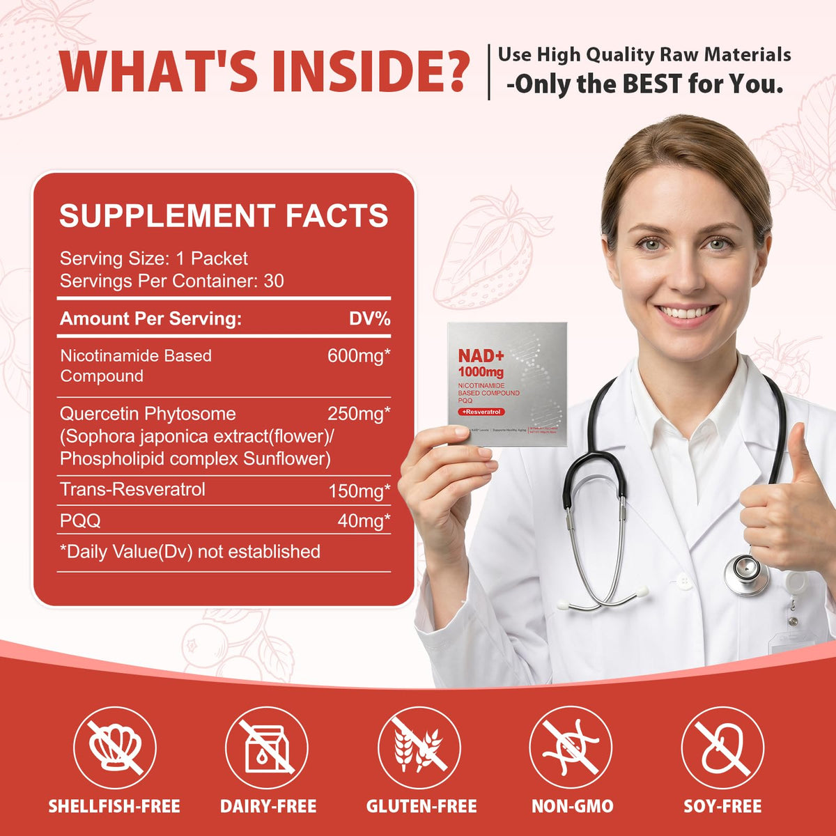 Yoeeson NAD+ Liquid antioxidant benefits