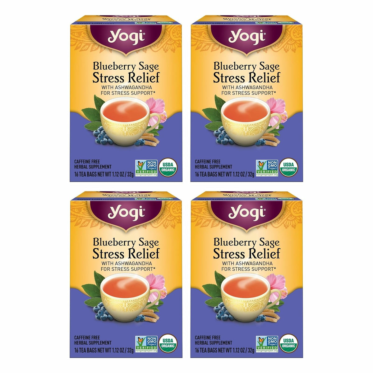 Yogi Blueberry Sage herbal tea bags