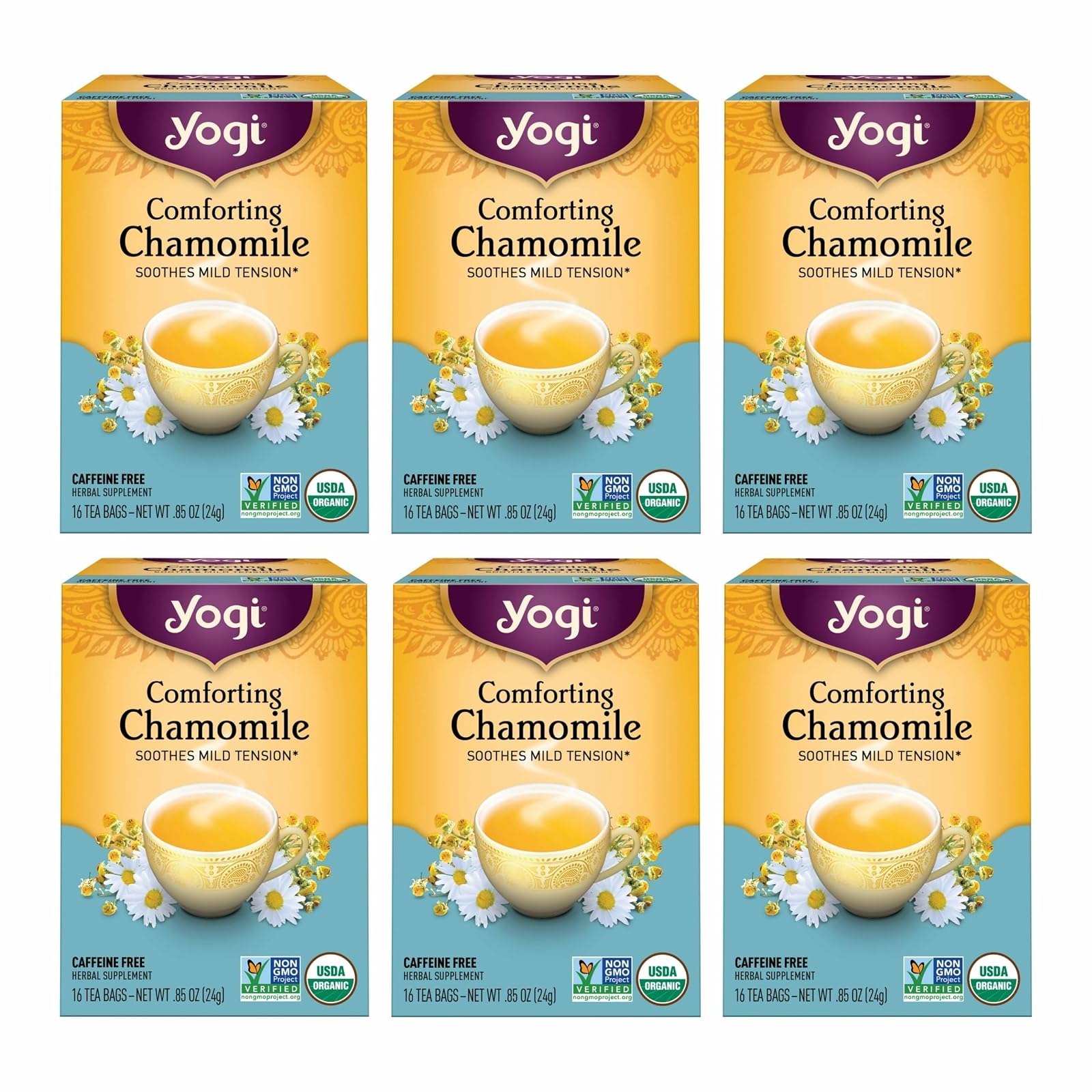 Yogi chamomile tea for relaxation