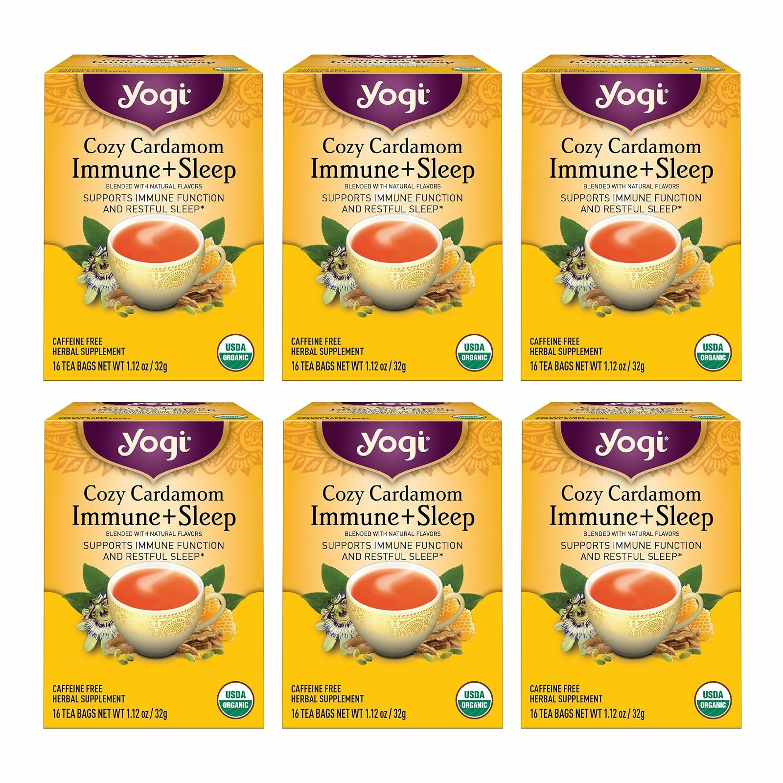 Yogi Cozy Cardamom Tea bags