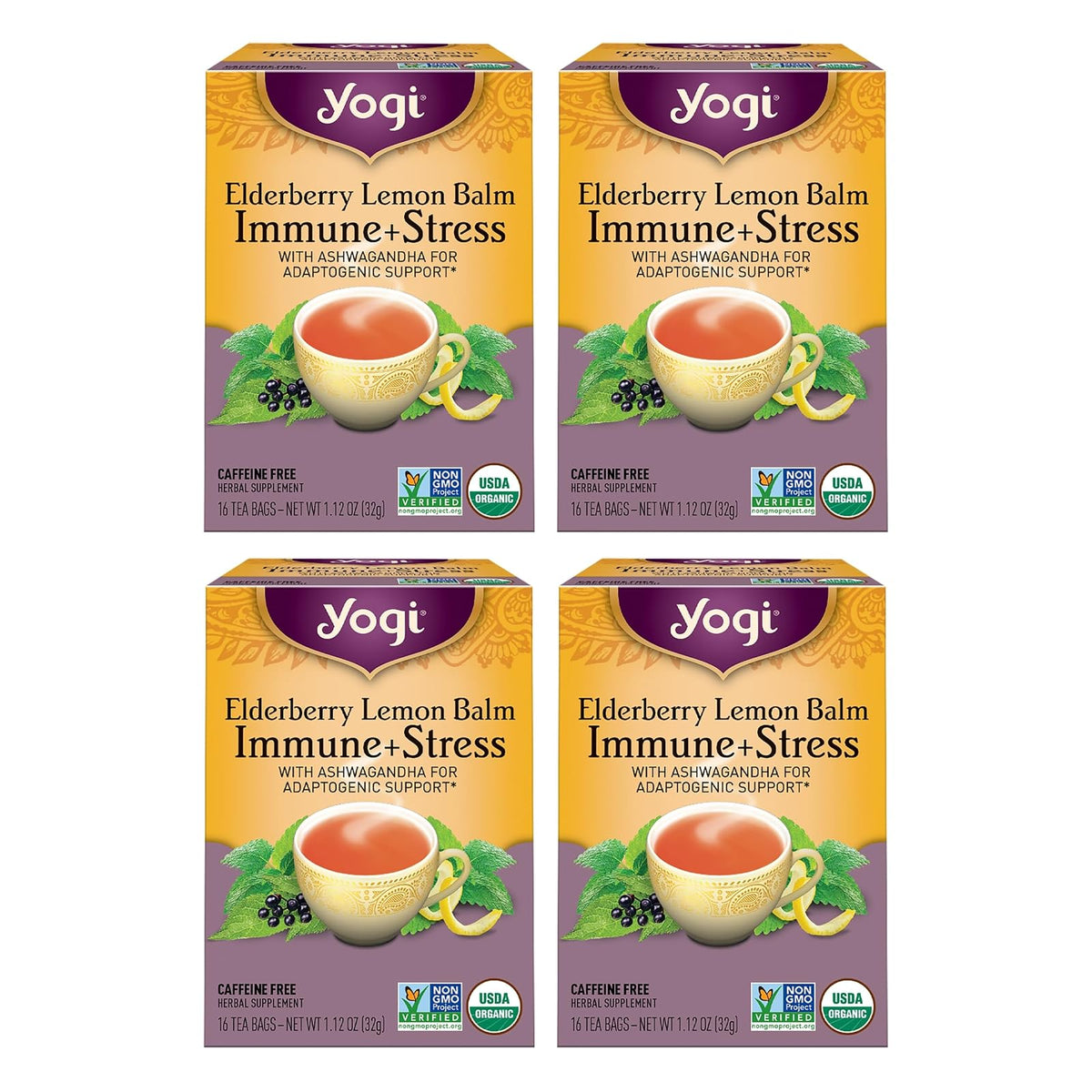 Yogi elderberry lemon herbal tea bags