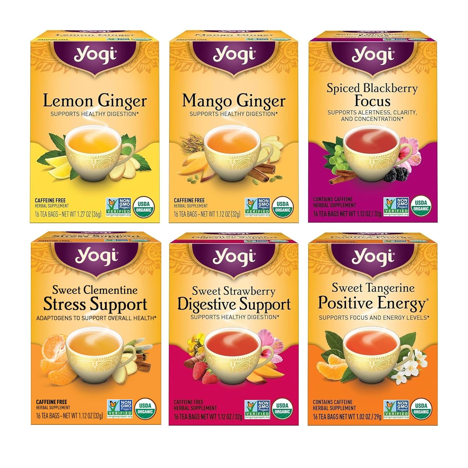 Yogi fruity tea variety sampler