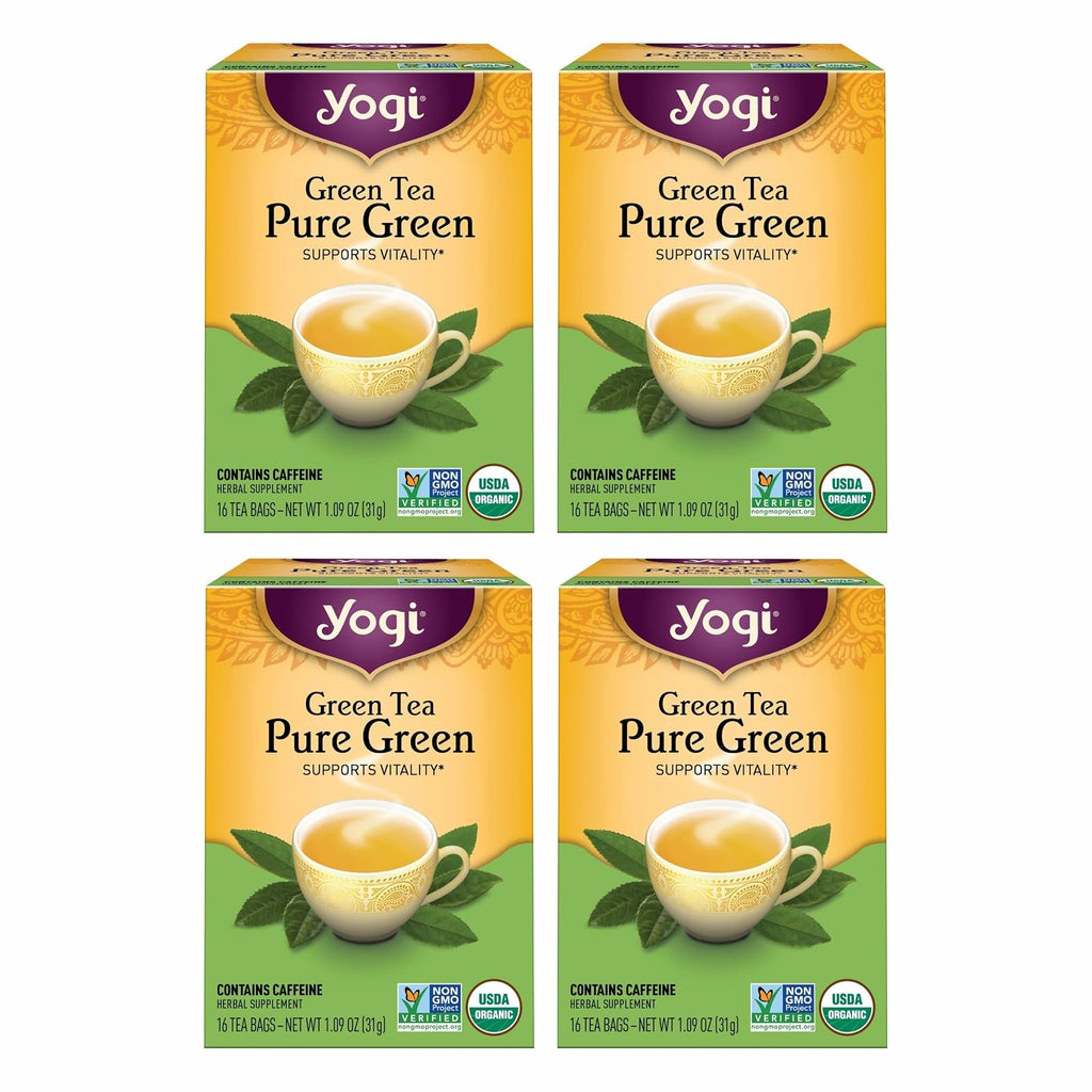 Yogi green tea bags for energy