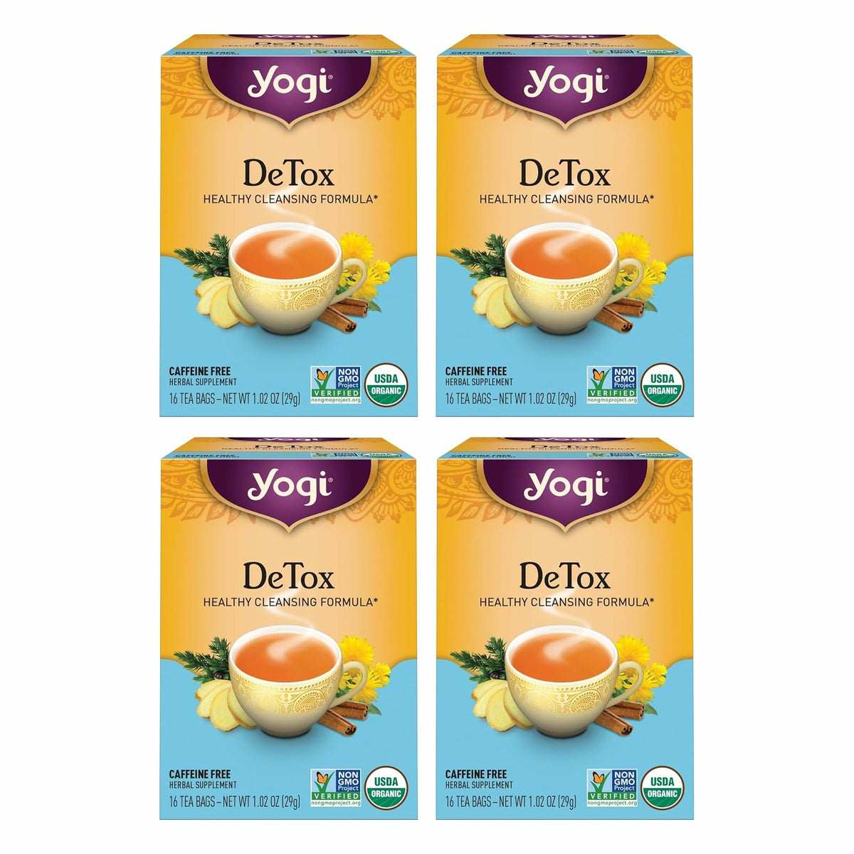 Yogi herbal detox tea bags
