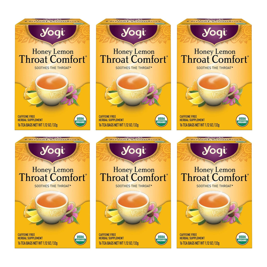 Yogi herbal tea for throat relief