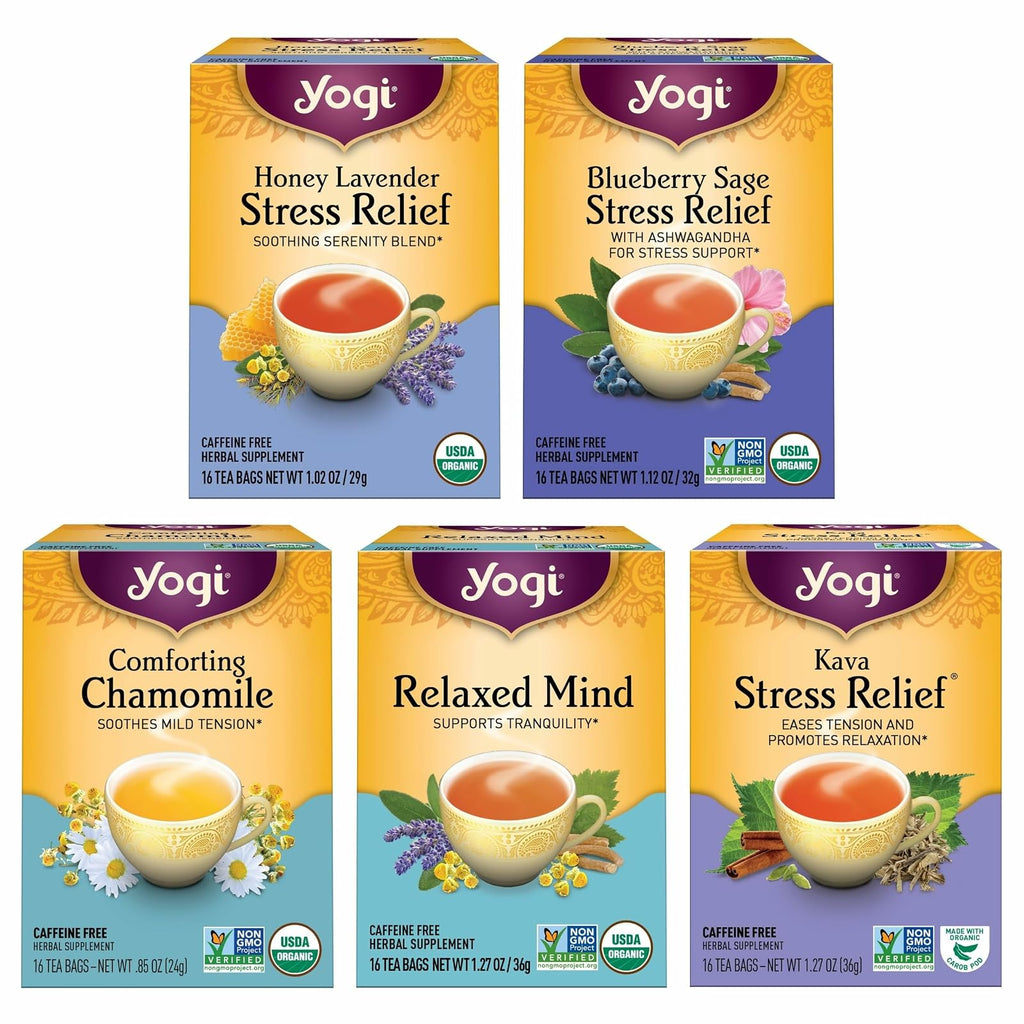Yogi herbal tea stress relief sampler
