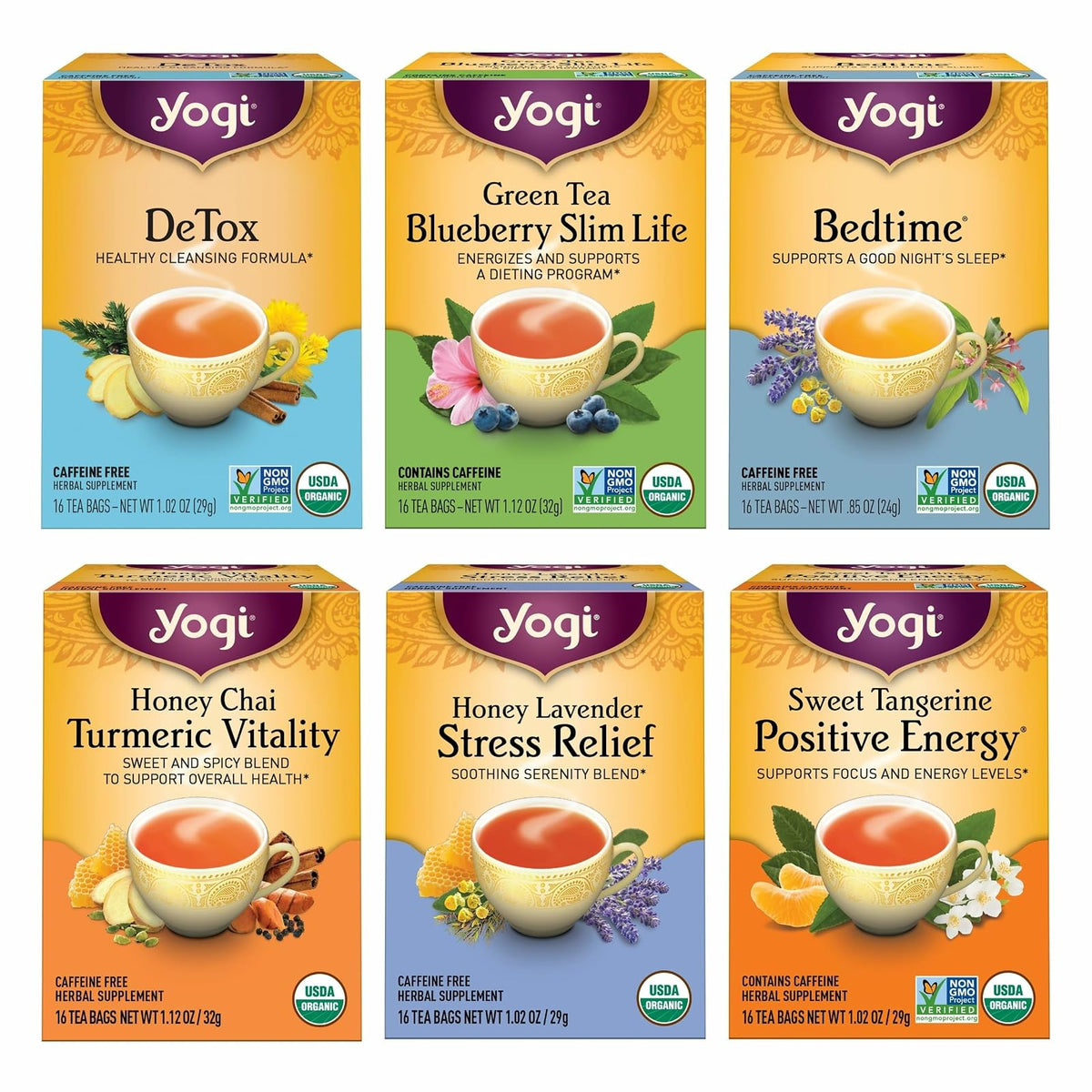 Yogi herbal tea variety pack