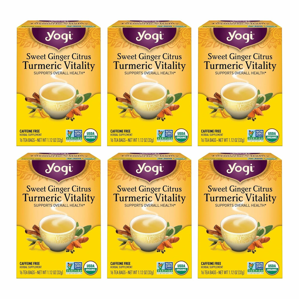 Yogi herbal tea with ginger