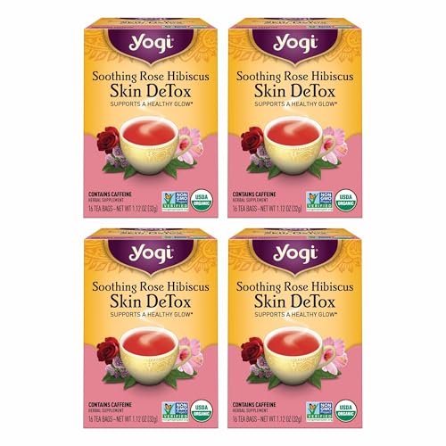 Yogi herbal tea with rose hibiscus