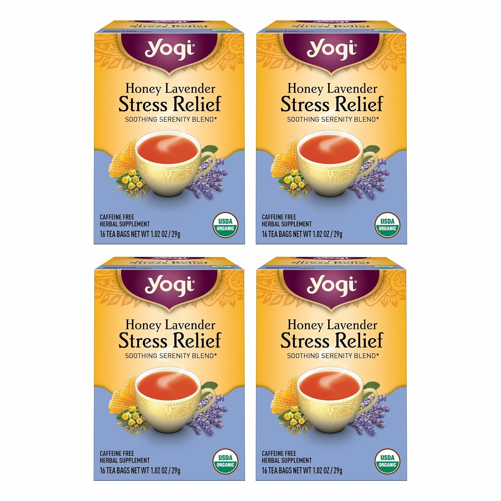 Yogi Honey Lavender herbal tea bags