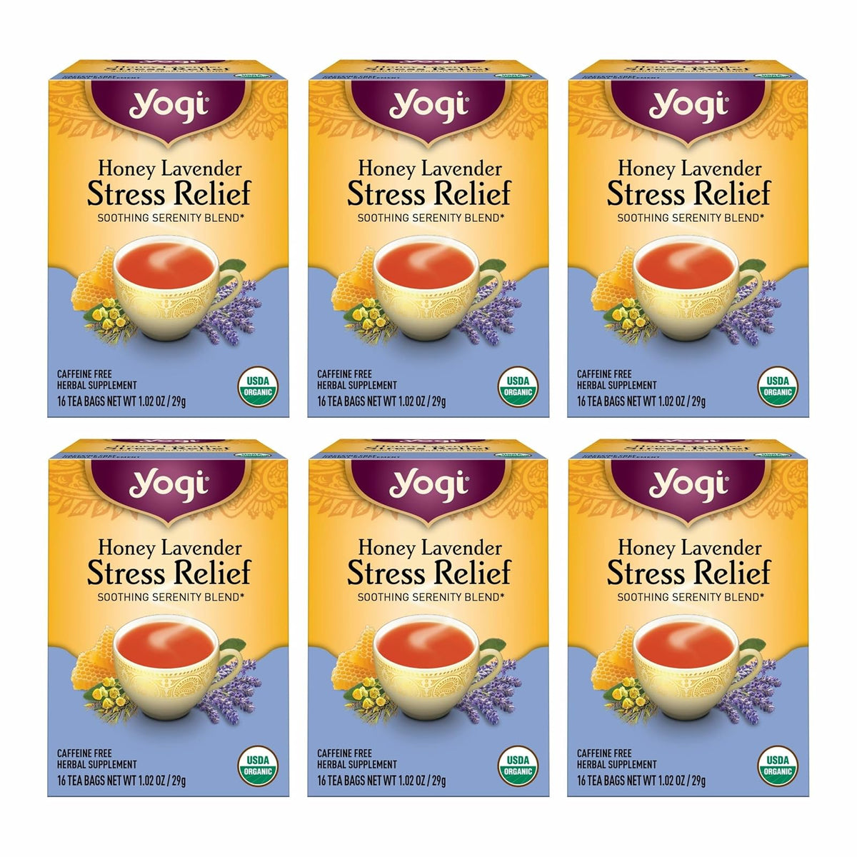 Yogi Honey Lavender herbal tea bags