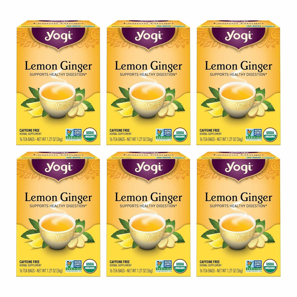 Yogi lemon ginger herbal tea bags