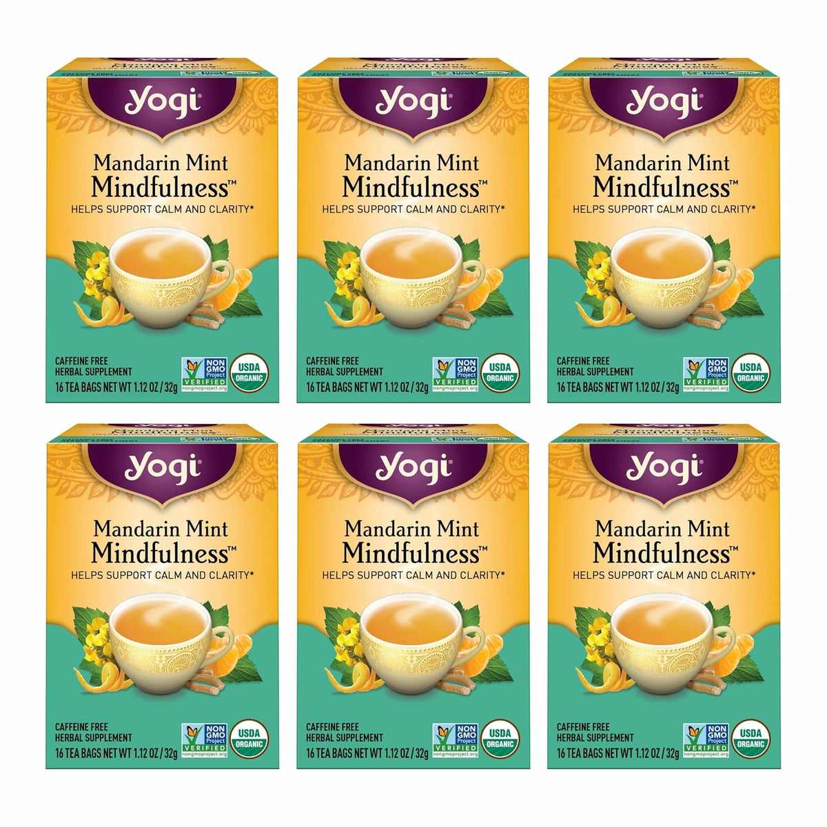 Yogi Mandarin Mint herbal tea bags