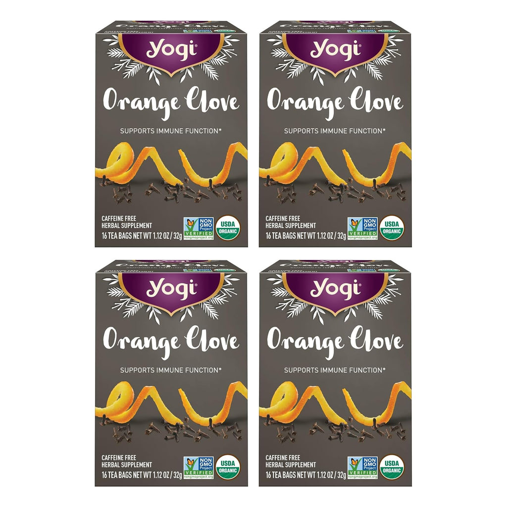 Yogi orange clove herbal tea bags