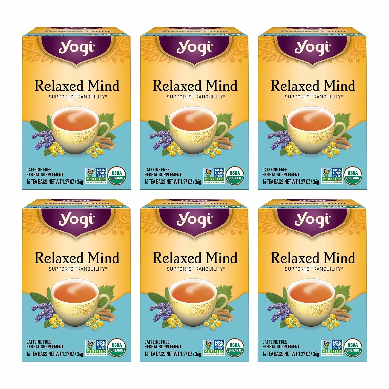 Yogi Relaxed Mind herbal tea bags
