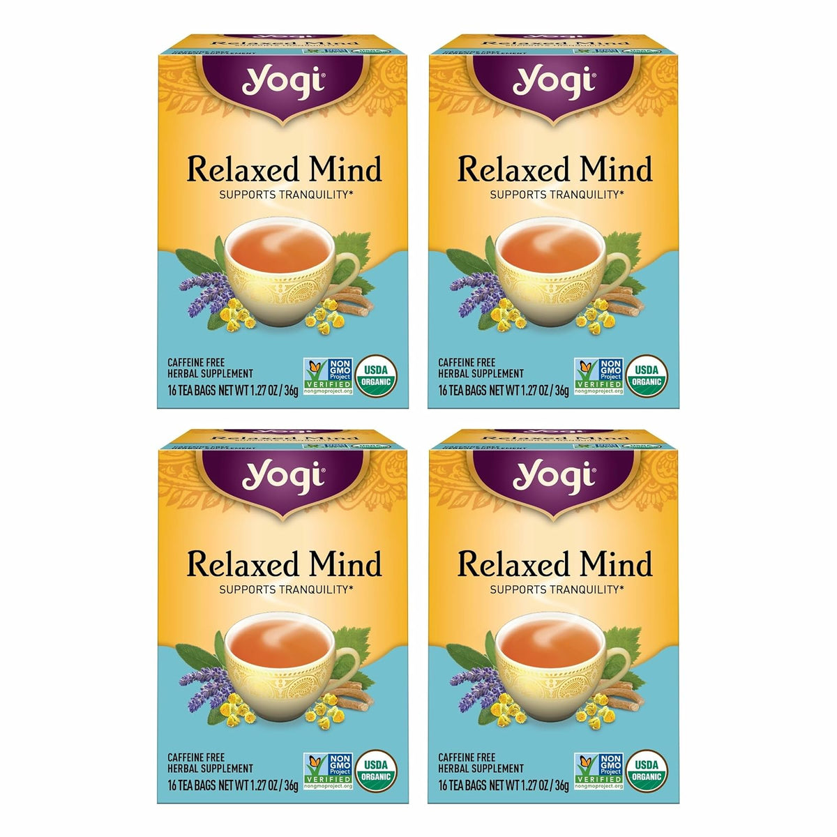 Yogi Relaxed Mind herbal tea bags