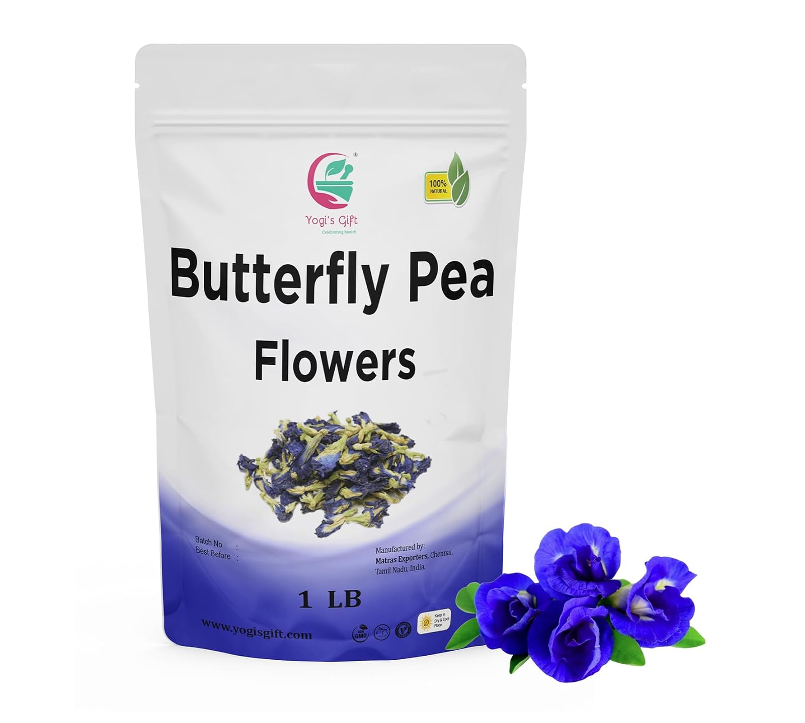 Yogi's Gift butterfly pea flower tea