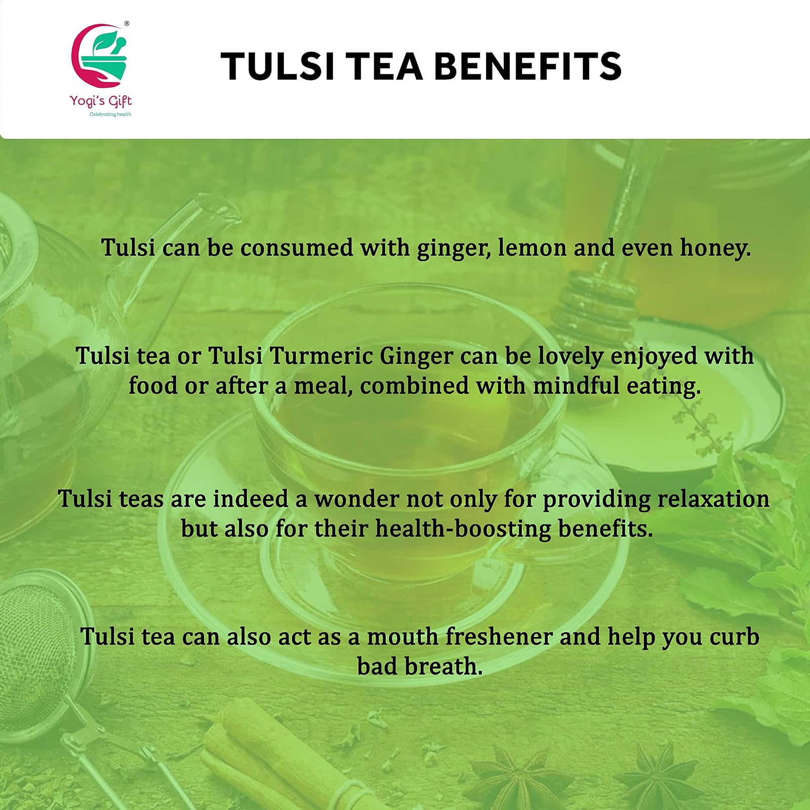 Yogi's Gift tulsi tea for wellness
