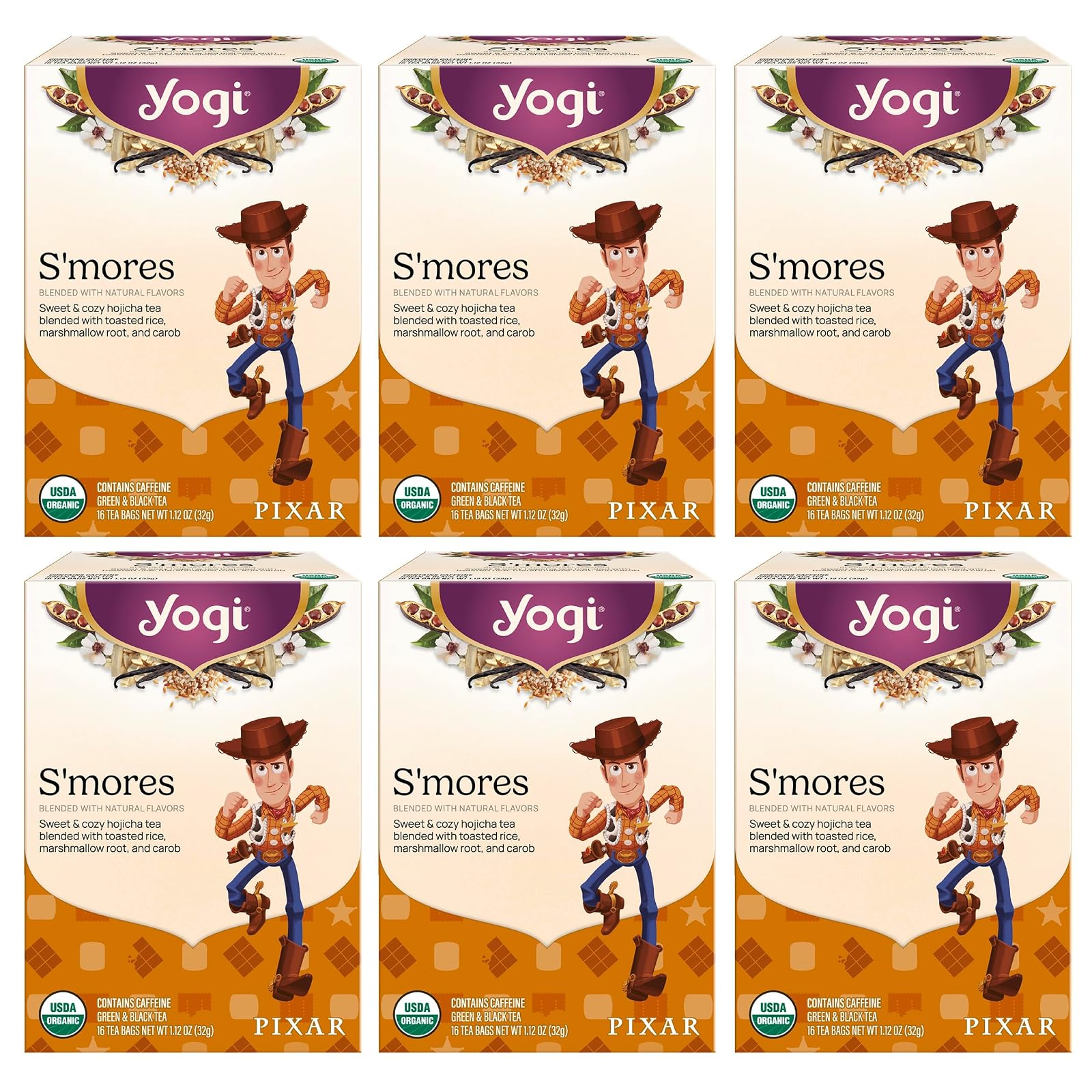 Yogi S'mores tea with cinnamon