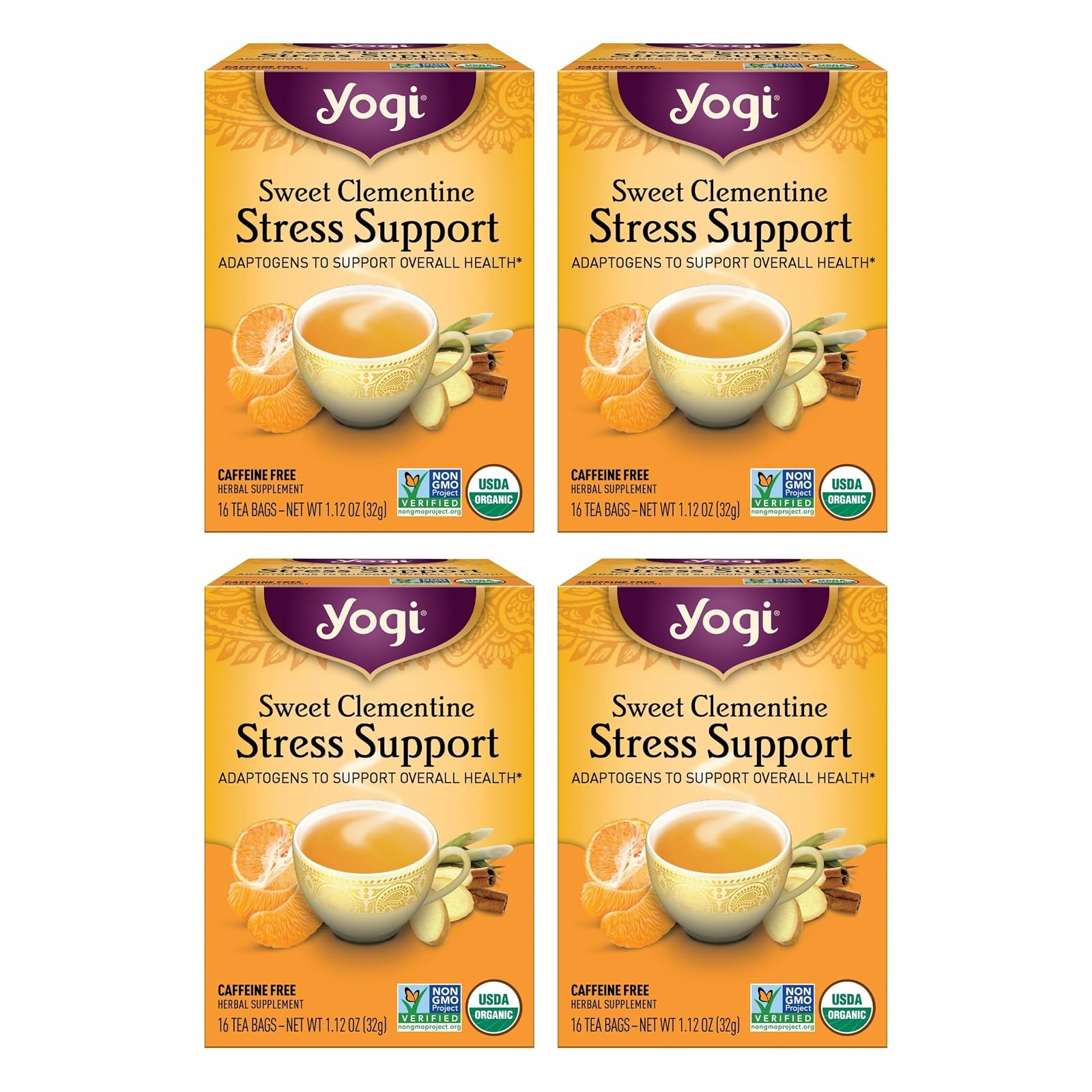 Yogi Sweet Clementine herbal tea bags