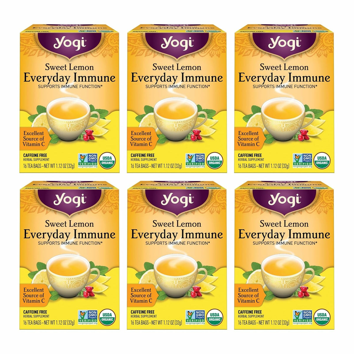 Yogi Sweet Lemon herbal tea bags