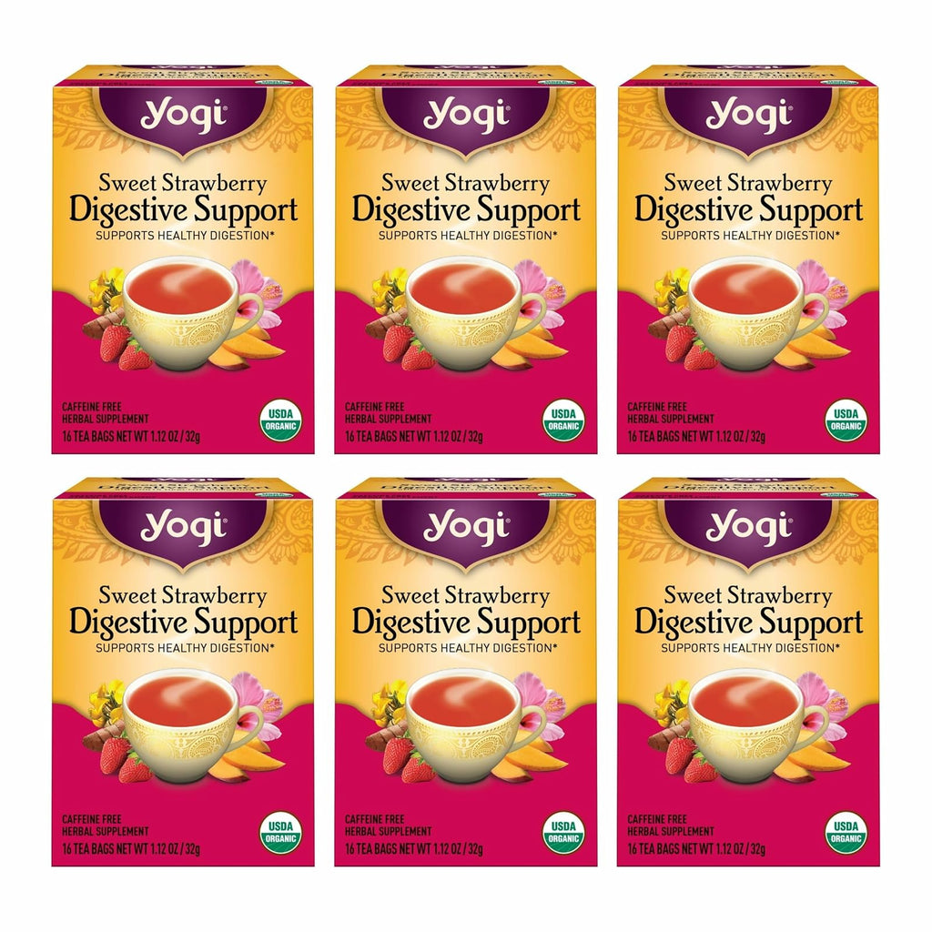 Yogi Sweet Strawberry herbal tea bags