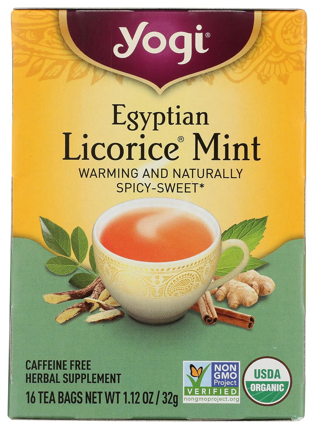 Yogi Tea Egyptian Licorice Mint herbal tea