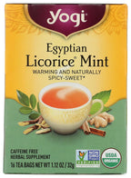 Yogi Tea Egyptian Licorice Mint herbal tea