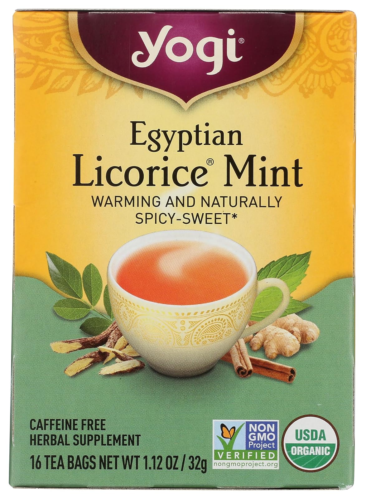 Yogi Tea Egyptian Licorice Mint herbal tea
