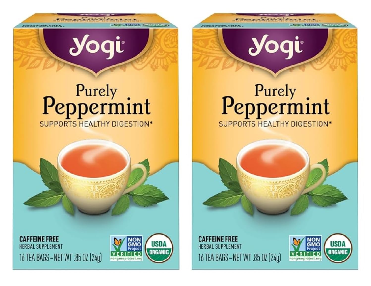 Yogi Tea Purely Peppermint bags