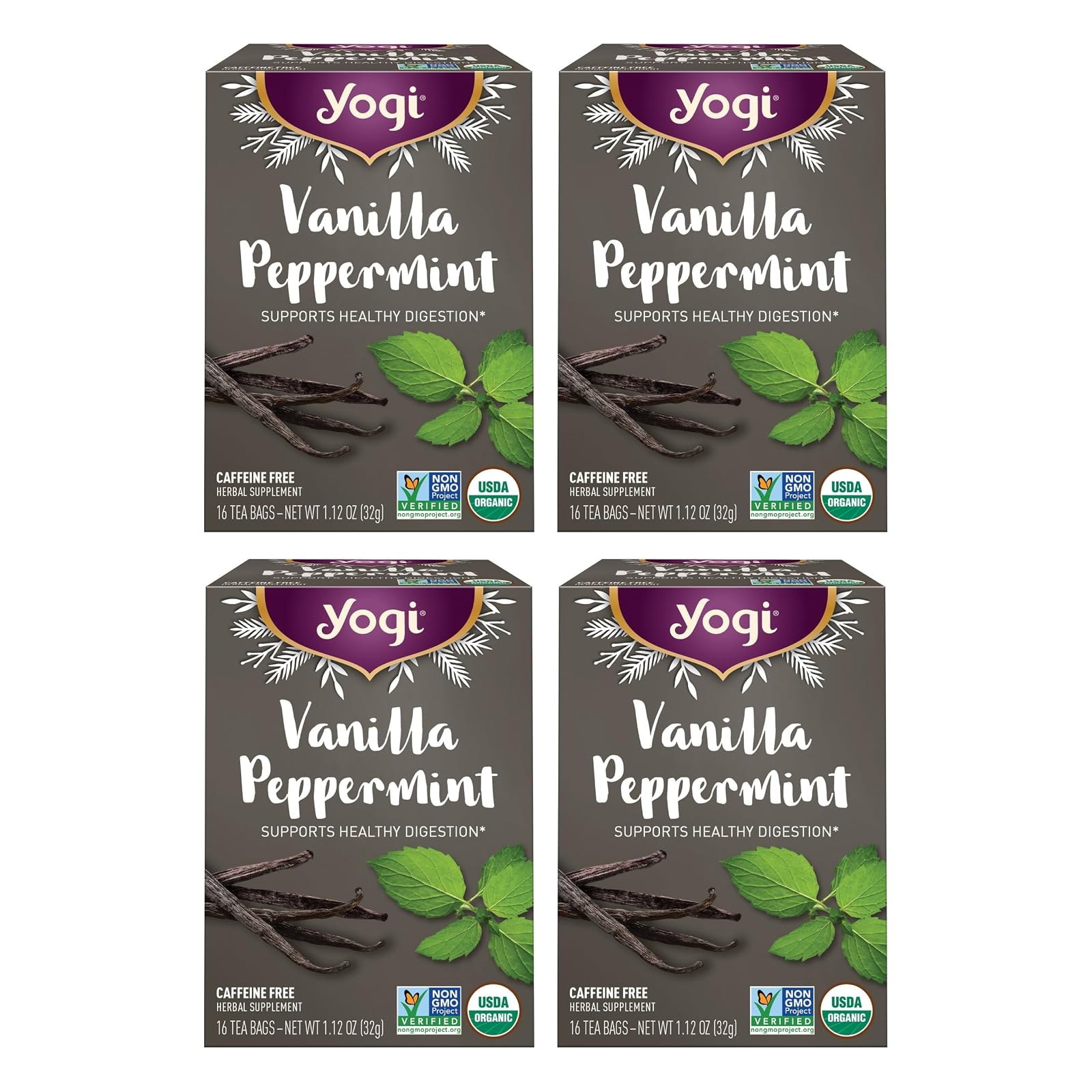 Yogi vanilla peppermint herbal tea