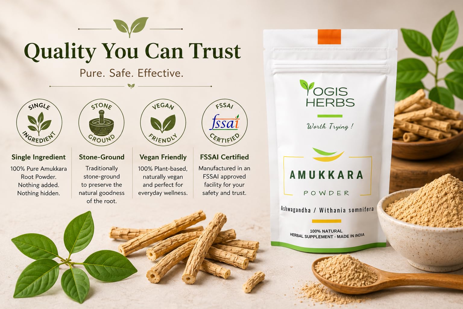 YOGIS HERBS Amukkara for better sleep