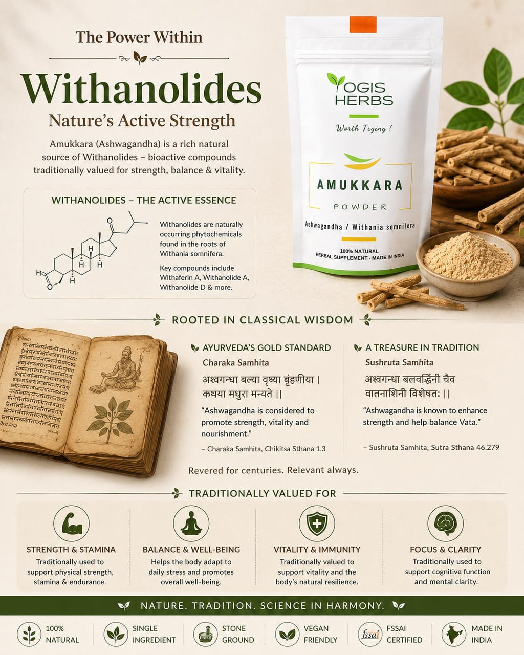 YOGIS HERBS herbal wellness supplement