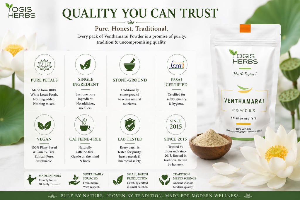 YOGIS HERBS Venthamarai herbal sleep support