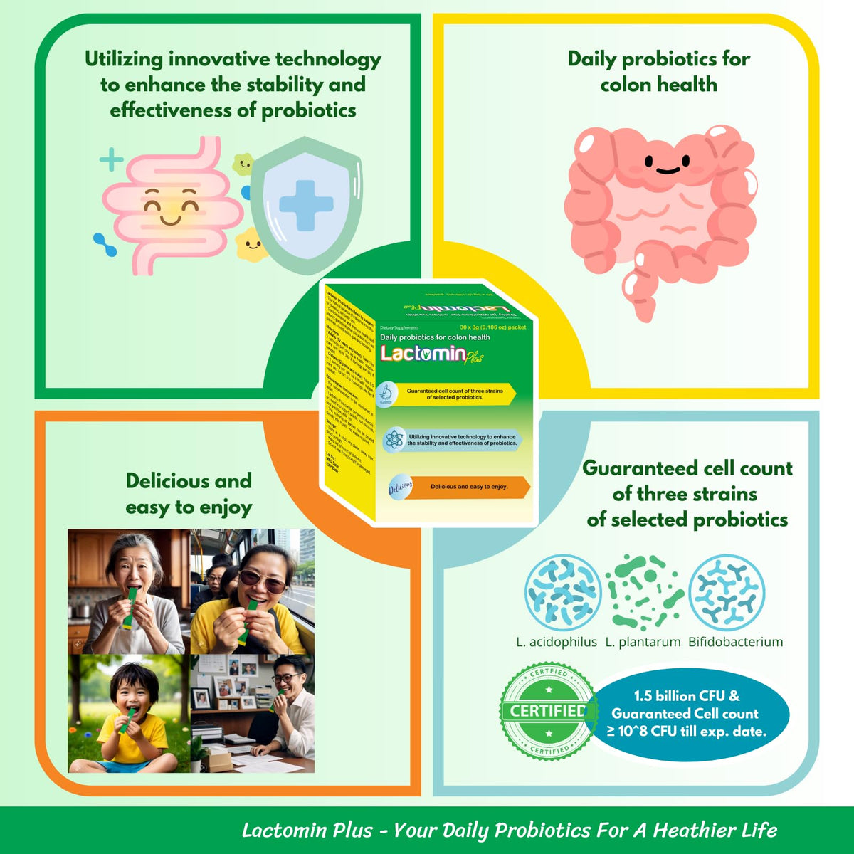 yogurt-flavored probiotics for adults