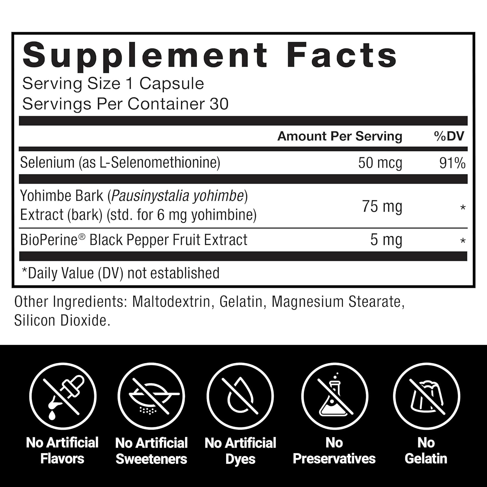 Yohimbe bark extract for better performance