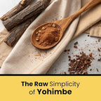 Yohimbe bark powder for natural support