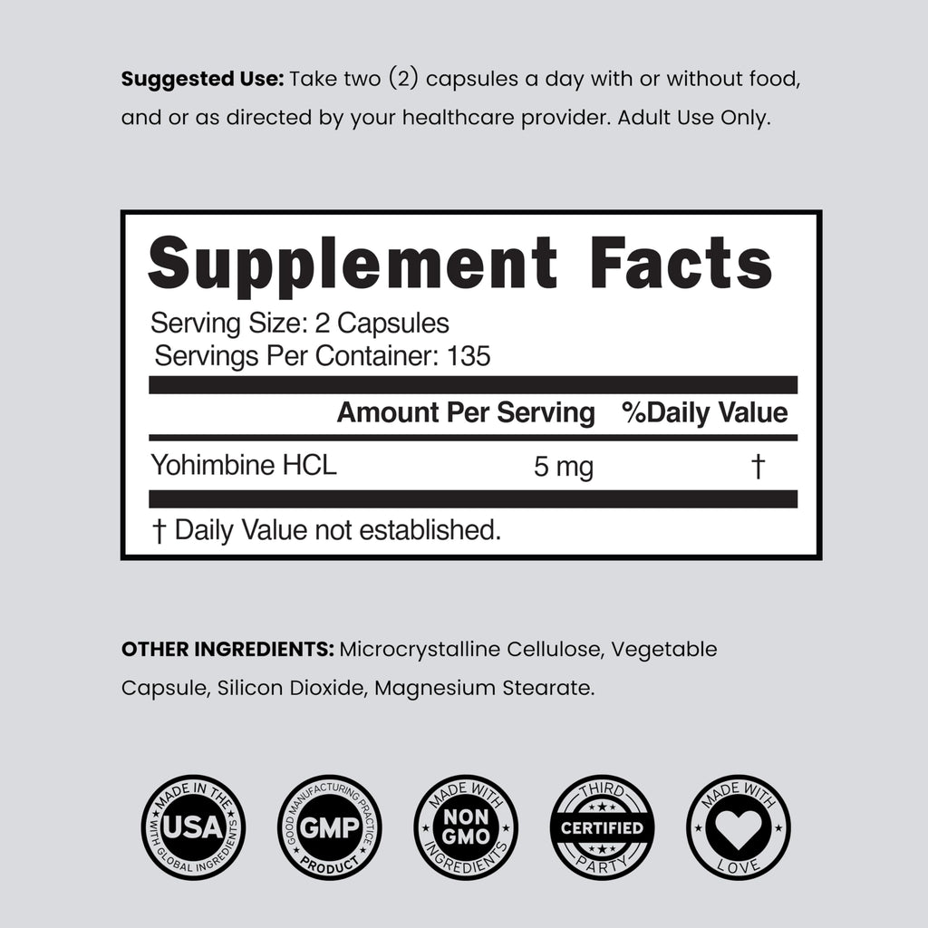 yohimbe capsules for active lifestyles